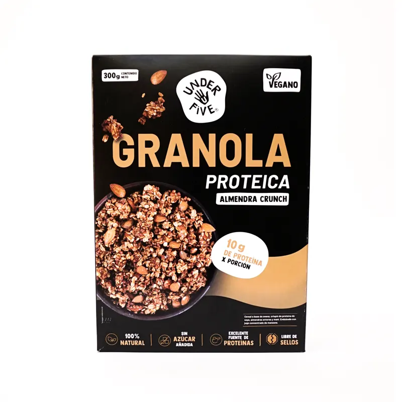 Granola proteica Almendra, 300 gr. – Under Five - La Graneta